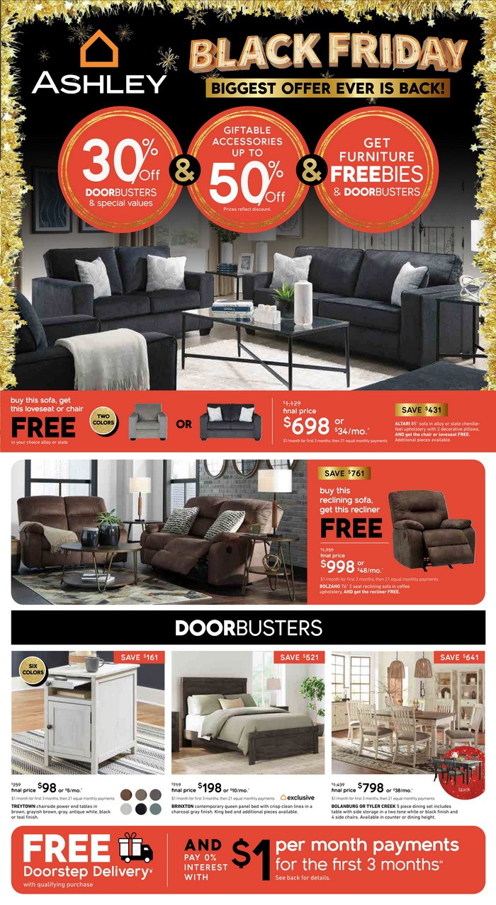 Ashley Furniture HomeStore Black Friday Sale Dec 19 – Dec 25, 2023