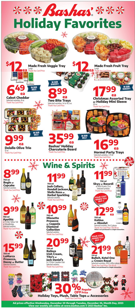 Bashas Weekly Ad Dec 20 – Dec 26, 2023