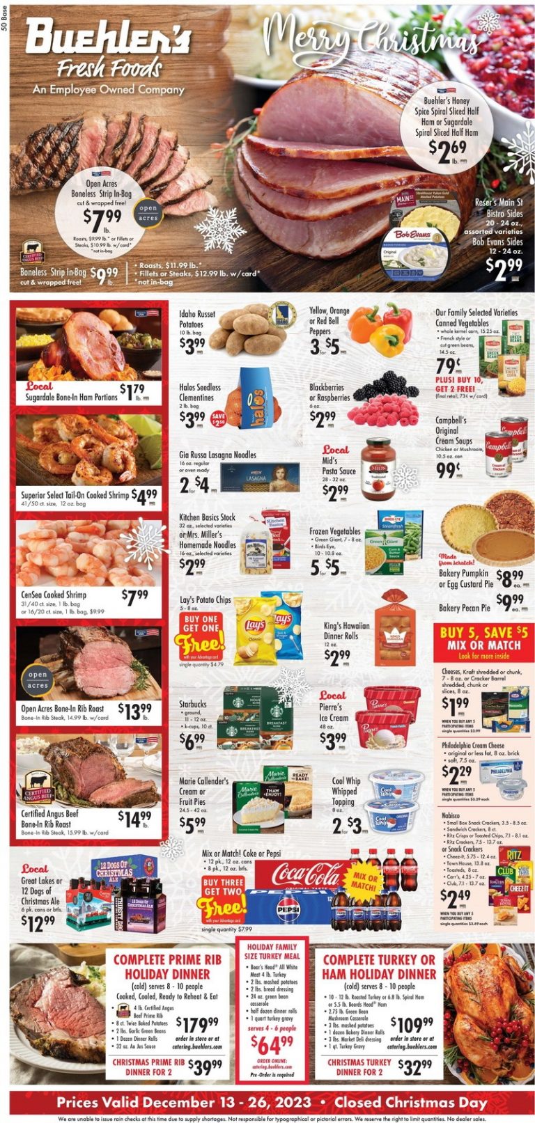 Buehler's Weekly Ad Dec 13 – Dec 26, 2023 (Christmas Promotion Included)