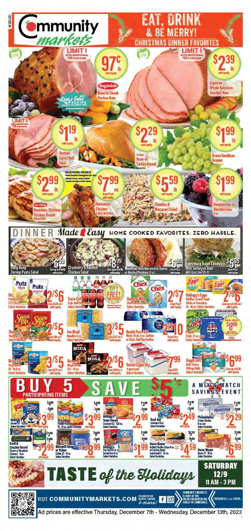 Community Markets Weekly Ad Dec 07 – Dec 13, 2023 (Christmas Promotion ...