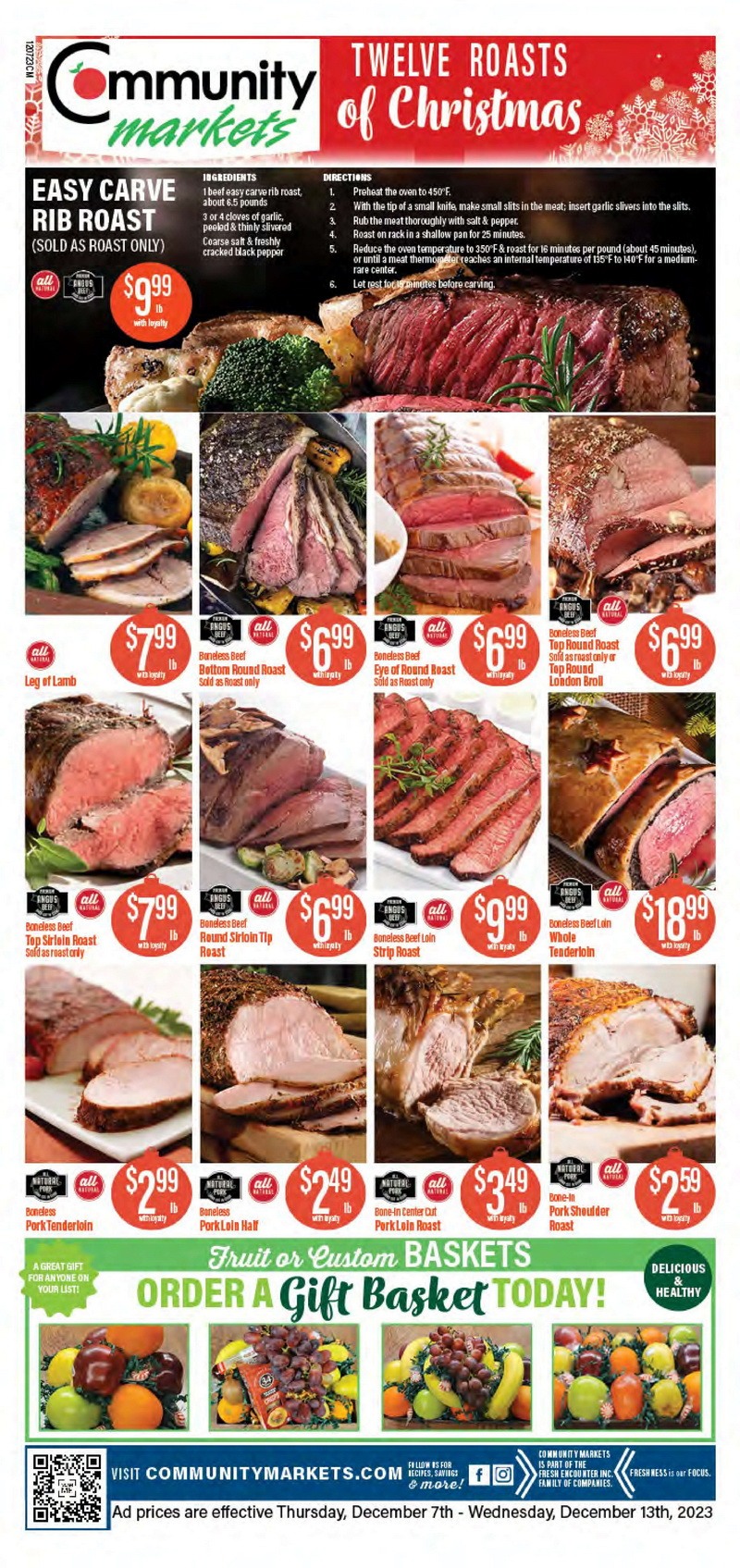 Community Markets Weekly Ad Dec 07 – Dec 13, 2023 (Christmas Promotion ...