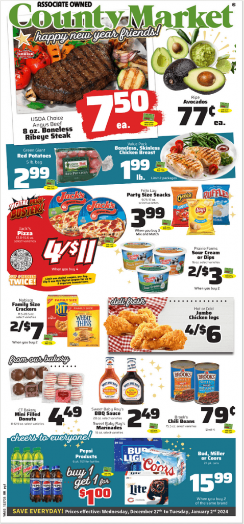 County Market Weekly Ad Dec 27, 2023 – Jan 02, 2024 (New Year Promotion ...