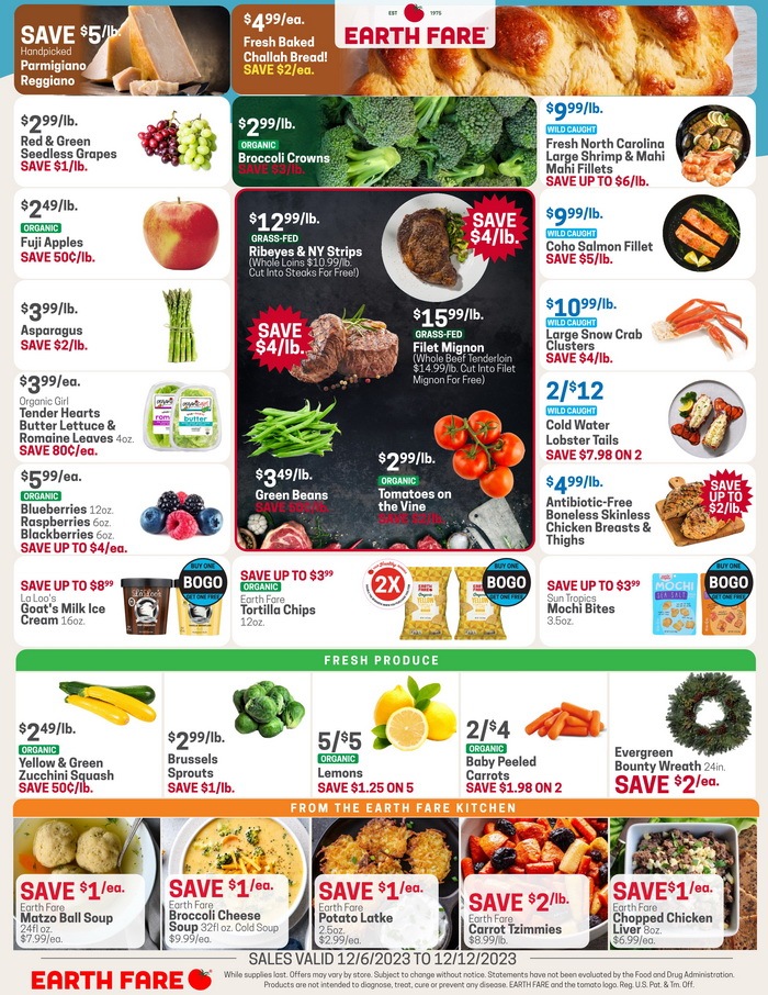Earth Fare Weekly Ad Dec 06 – Dec 12, 2023