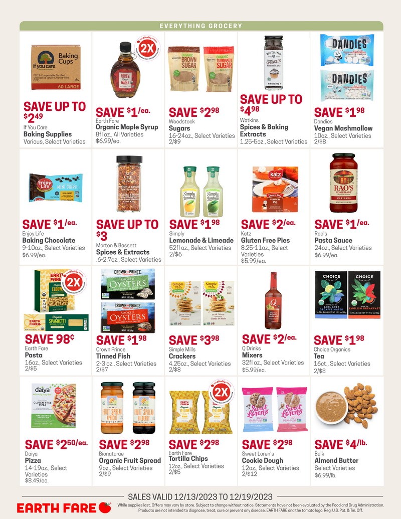 Earth Fare Weekly Ad Dec 13 – Dec 19, 2023
