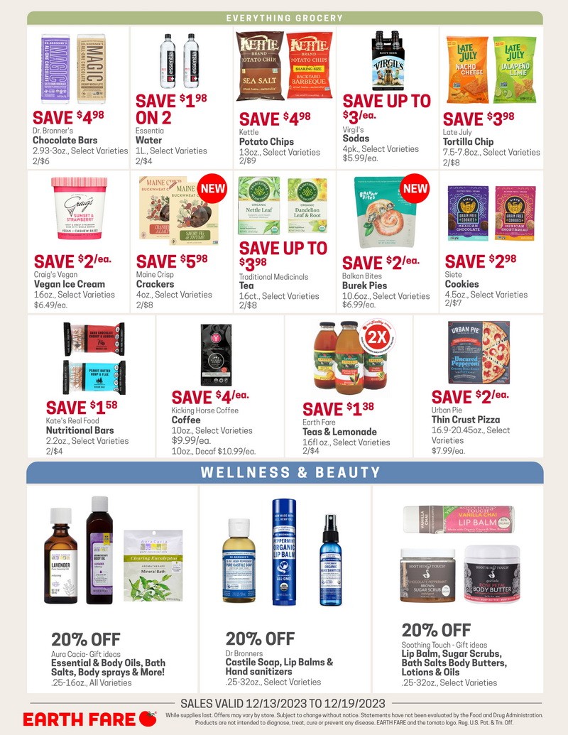 Earth Fare Weekly Ad Dec 13 – Dec 19, 2023