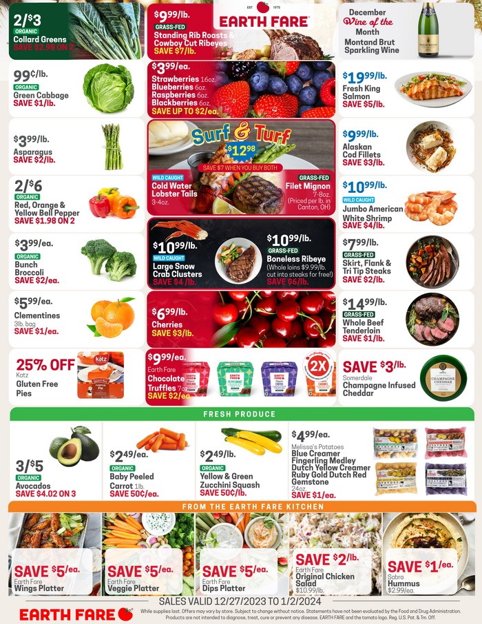 Earth Fare Weekly Ad Dec 27, 2023 – Jan 02, 2024