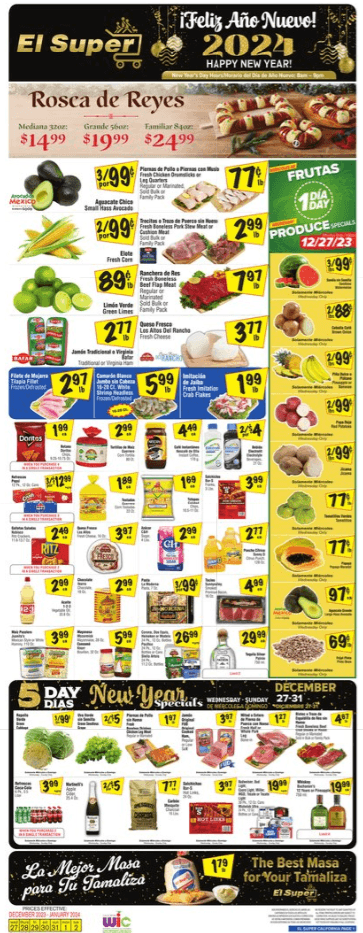 El Super Weekly Ad Dec 27, 2023 – Jan 02, 2024