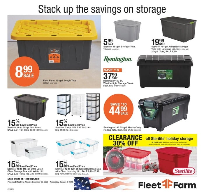 Fleet Farm Weekly Ad Dec 25, 2023 – Jan 03, 2024