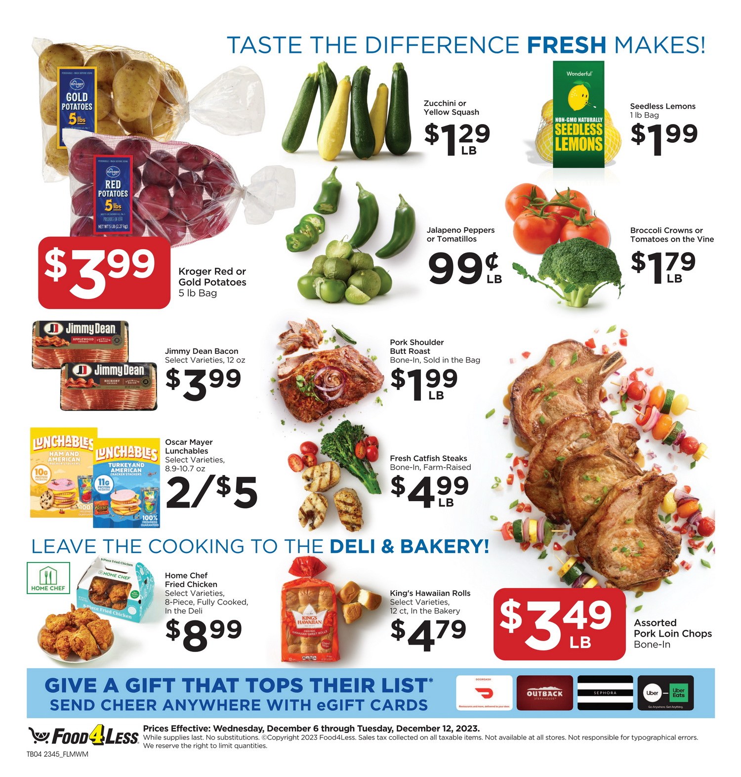 Food 4 Less Weekly Ad Dec 06 – Dec 12, 2023