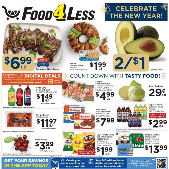 Food 4 Less Weekly Ad Dec 27, 2023 – Jan 02, 2024