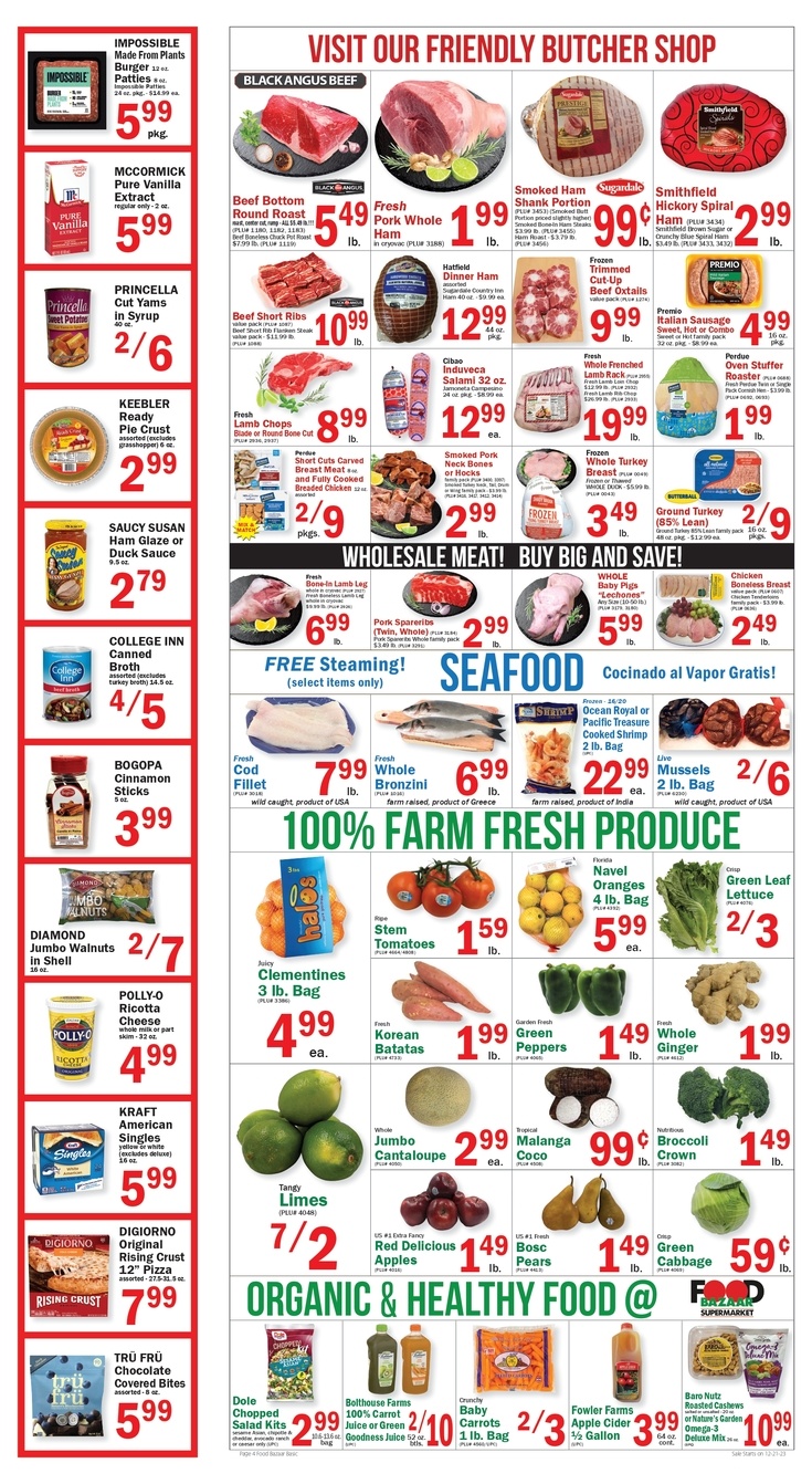 Food Bazaar Weekly Ad Dec 21 – Dec 27, 2023