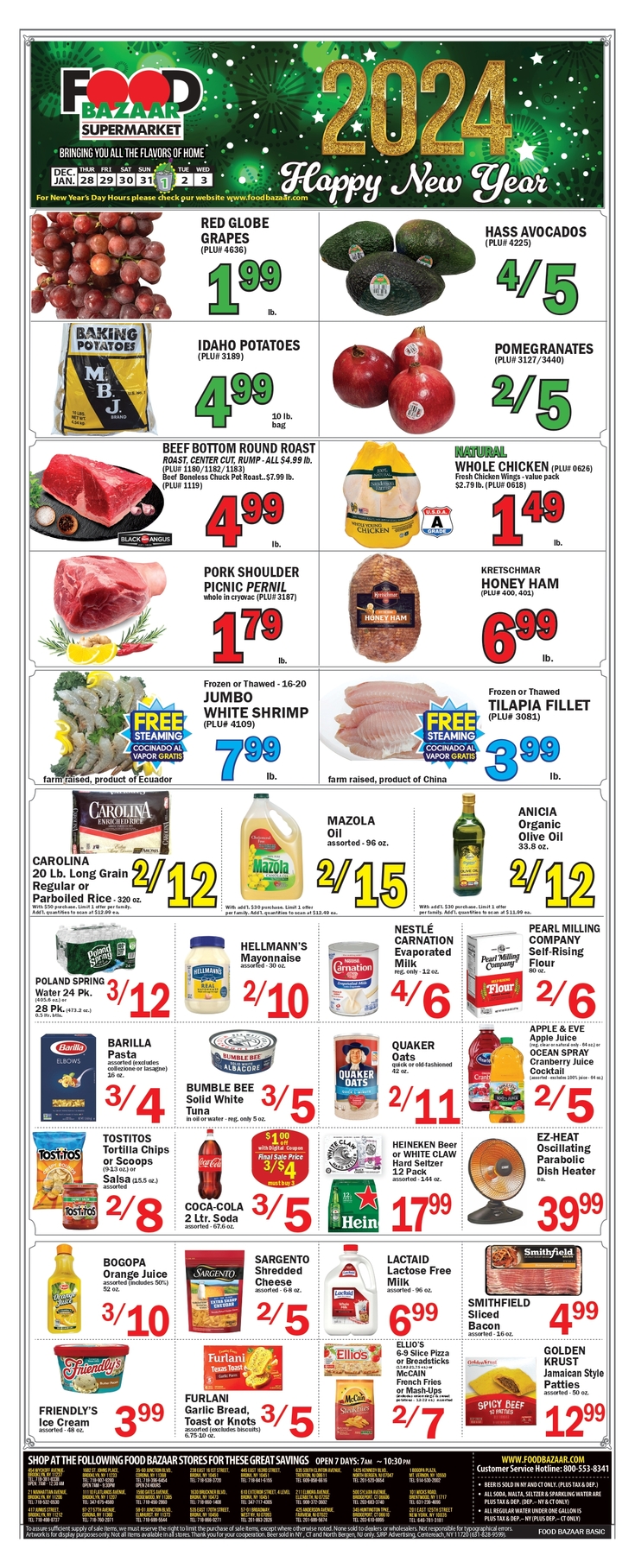 Food Bazaar Weekly Ad Dec 28, 2023 – Jan 03, 2024 (New Year Promotion ...