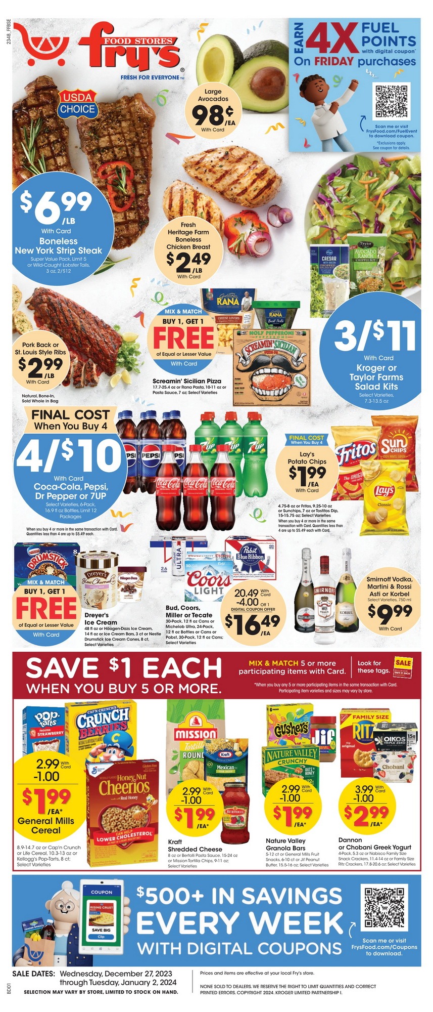 Fry's Food Weekly Ad Dec 27 – Jan 02, 2024