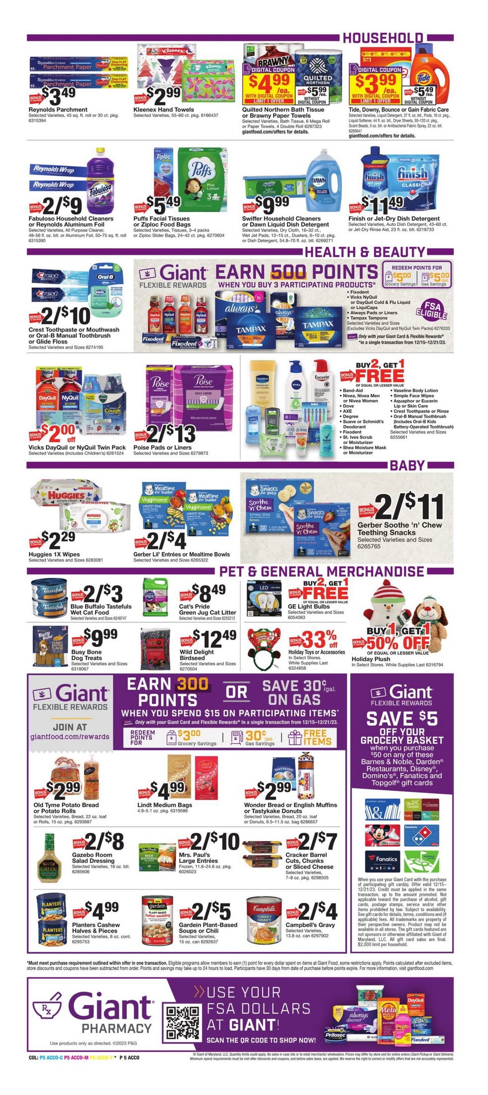 Giant Food Weekly Ad Dec 15 – Dec 21, 2023