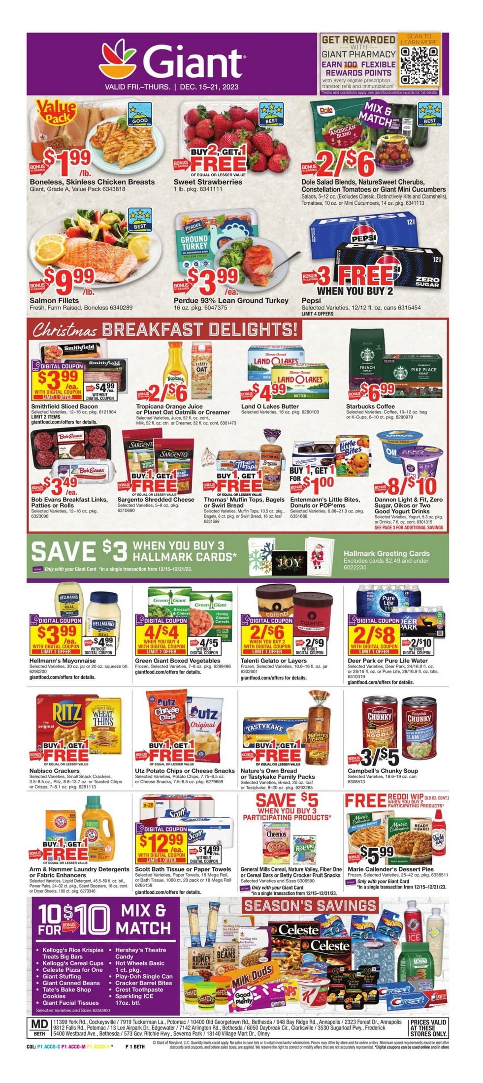 Giant Food Weekly Ad Dec 15 – Dec 21, 2023