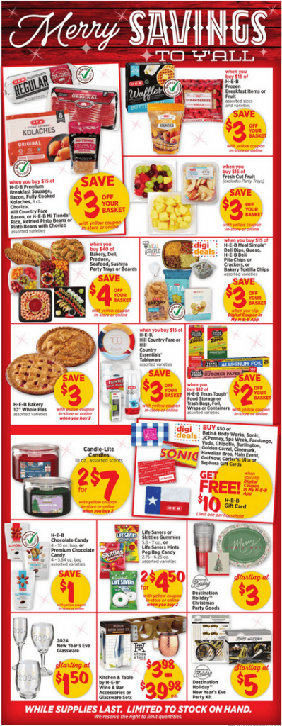 HEB Weekly Ad Dec 13 – Dec 19, 2023 (Christmas Promotion Included)