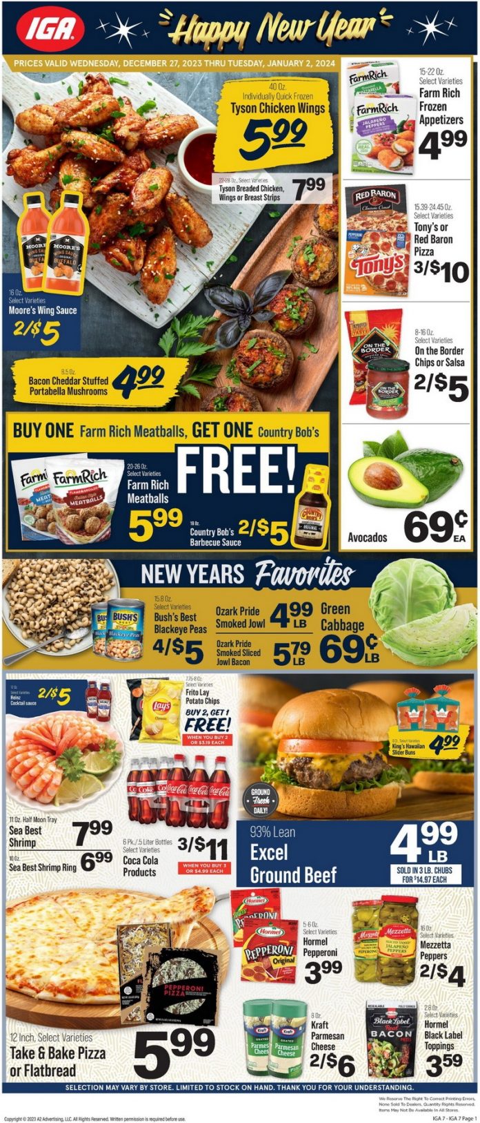 IGA Weekly Ad Dec 27, 2023 – Jan 02, 2024 (New Year Promotion Included)