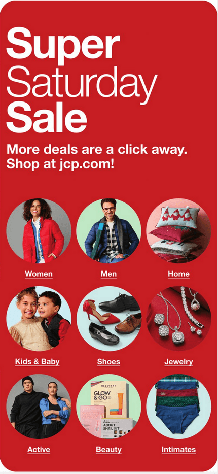 JCPenney Super Saturday Sale Dec 15 – Dec 17, 2023 (Christmas Promotion ...