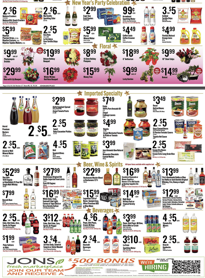 Jons Weekly Ad Dec 27, 2023 – Jan 02, 2024