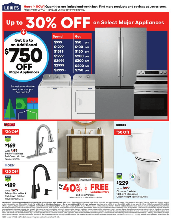 Lowe's Weekly Ad Dec 07 – Dec 13, 2023