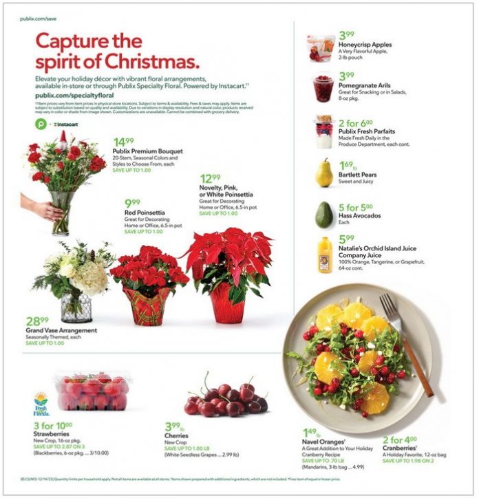 Publix Weekly Ad Dec 13 – Dec 24, 2023 (Christmas Promotion Included)