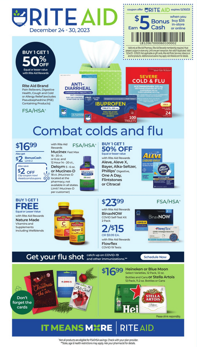 Rite Aid Weekly Ad Dec 24 – Dec 30, 2023