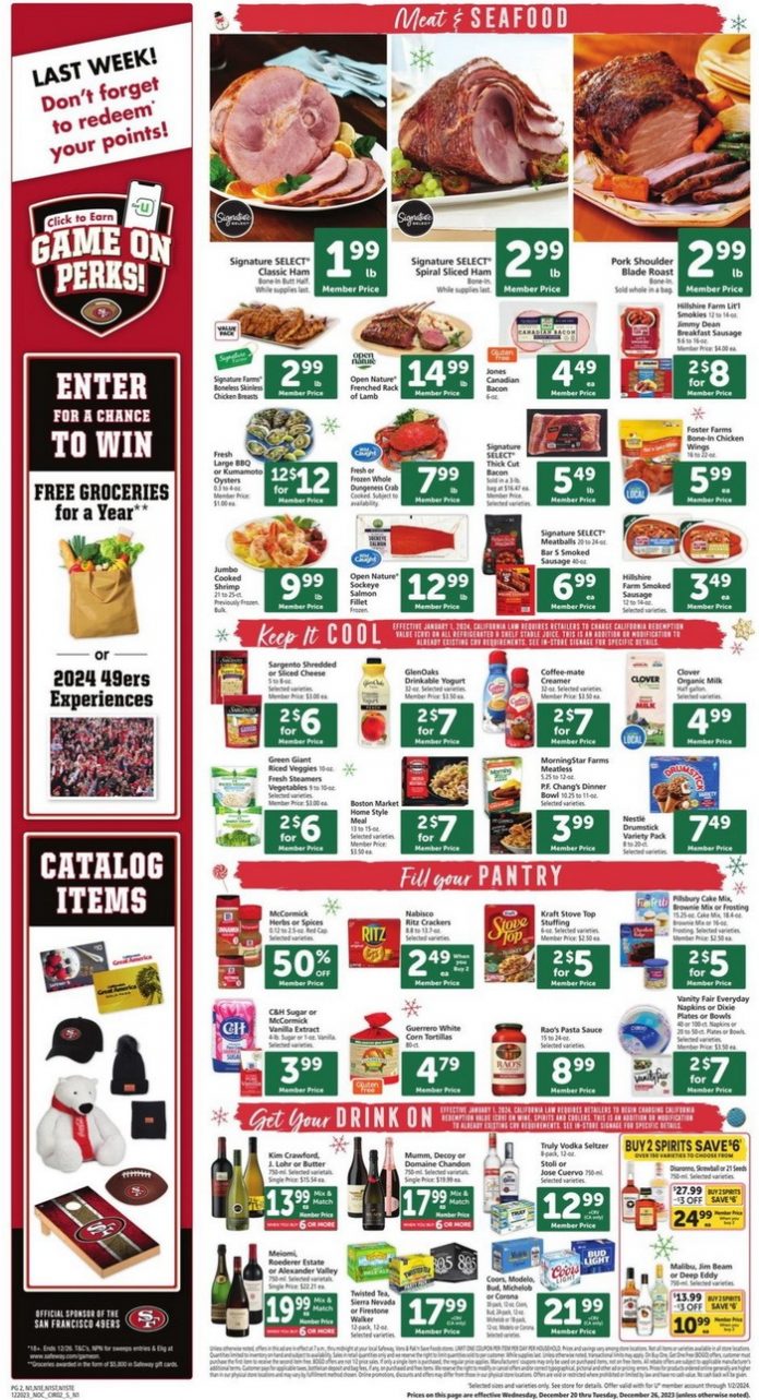 Safeway Weekly Ad Dec 20 – Dec 26, 2023 (Christmas Promotion Included)