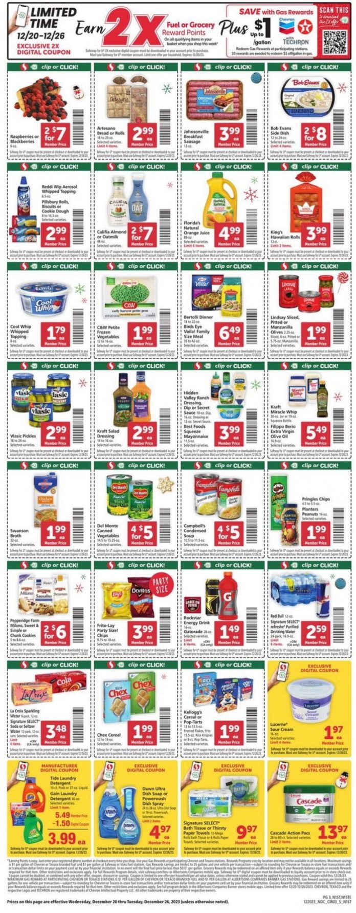 Safeway Weekly Ad Dec 20 – Dec 26, 2023 (Christmas Promotion Included)