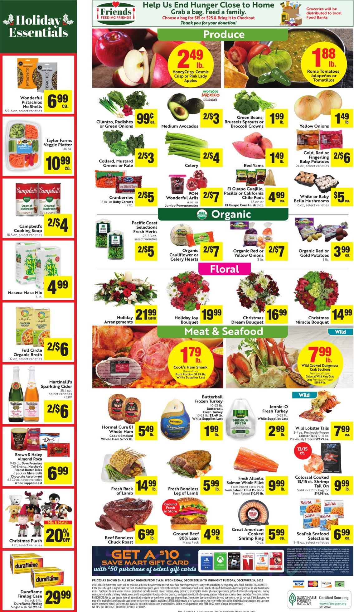 Save Mart Supermarkets Weekly Ad Dec 20 – Dec 24, 2023 (Christmas ...