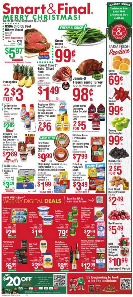 Smart & Final Weekly Ad Dec 20 – Dec 26, 2023 (Christmas Promotion ...