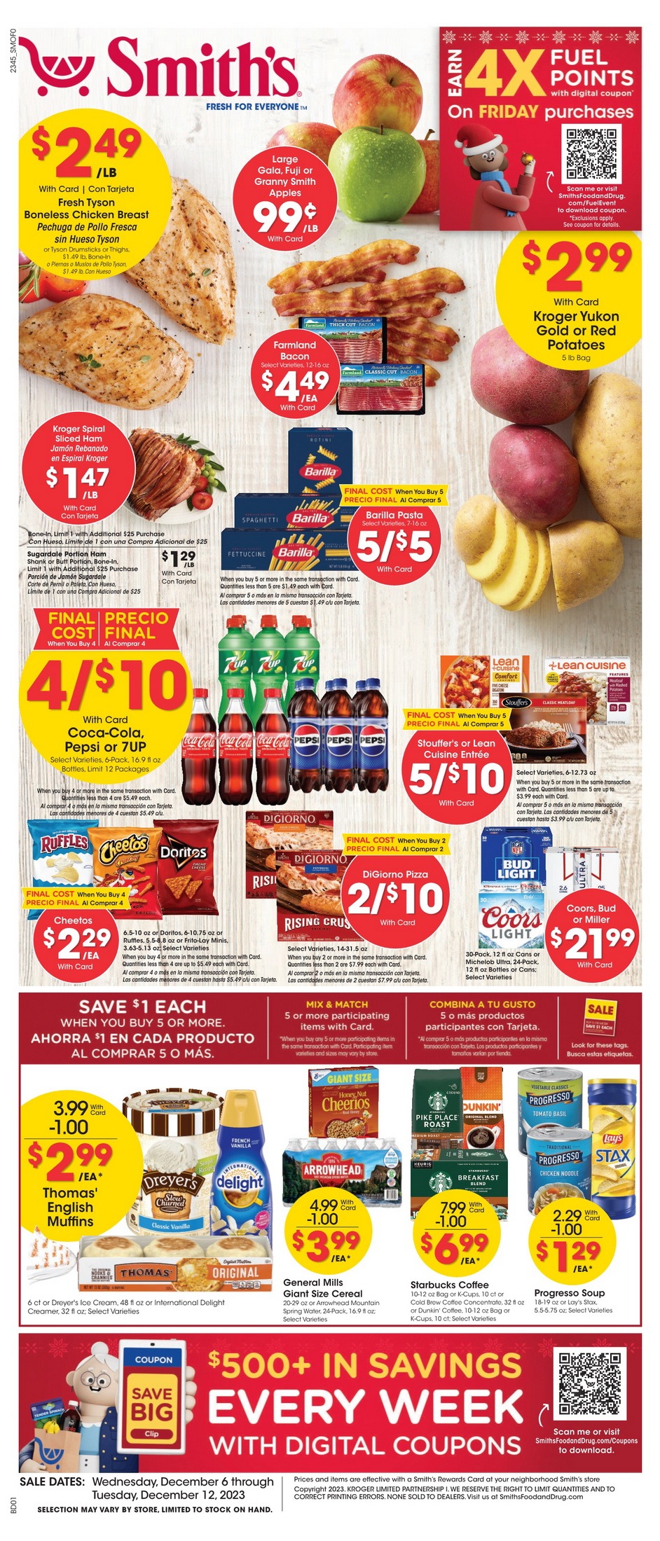 Smith's Food and Drug Weekly Ad Dec 06 – Dec 12, 2023