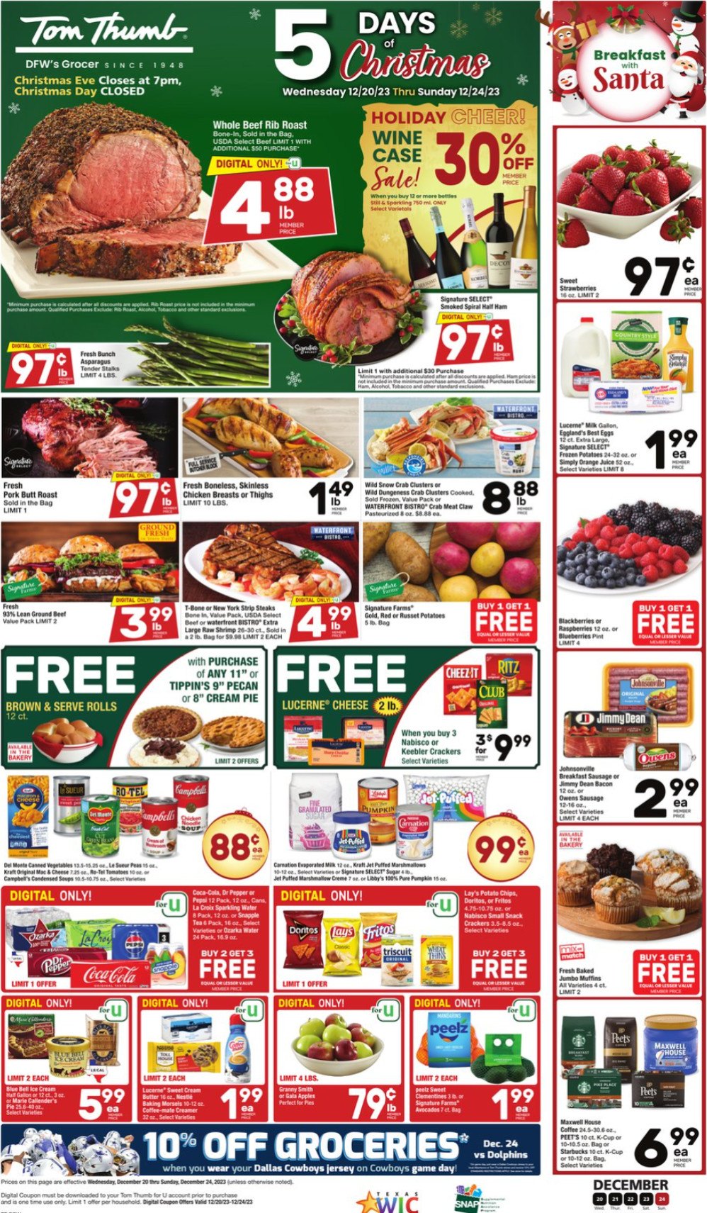 Tom Thumb Weekly Ad Dec 20 – Dec 26, 2023 (Christmas Promotion Included)