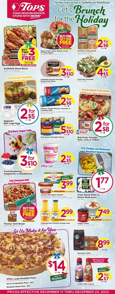 Tops Weekly Ad Dec 17 – Dec 23, 2023 (Christmas Promotion Included)