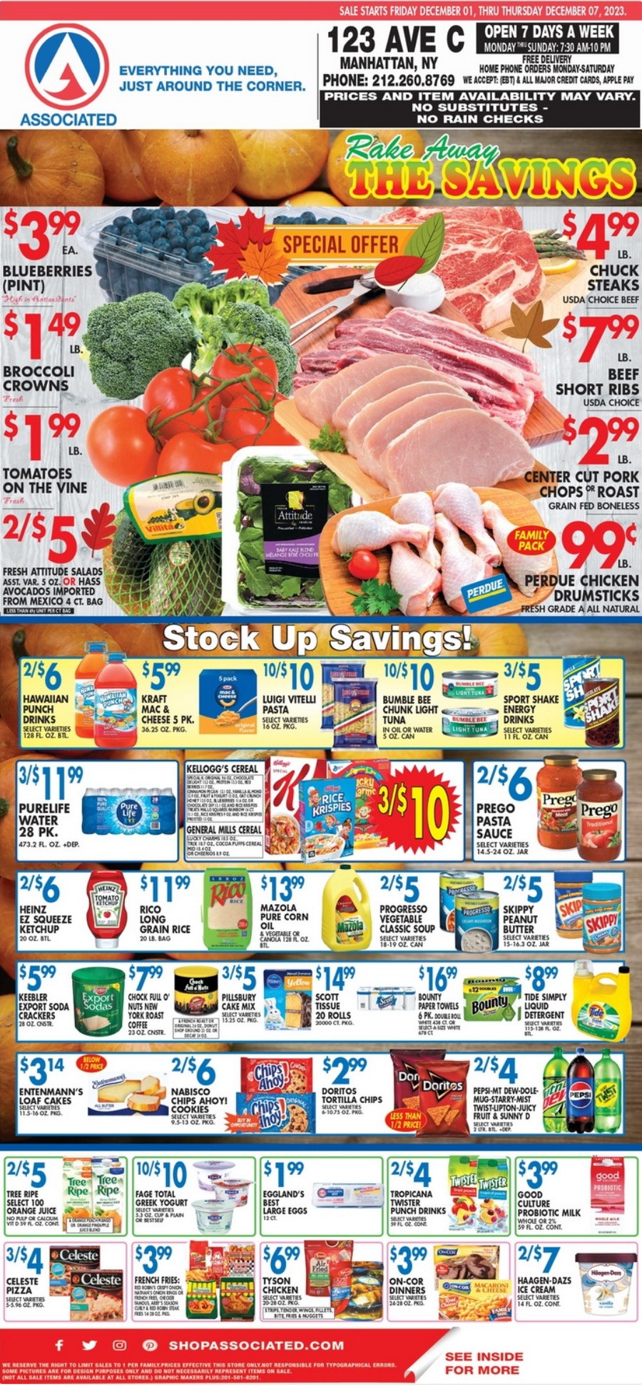 Associated Supermarkets Weekly Ad Dec 01 – Dec 07, 2023