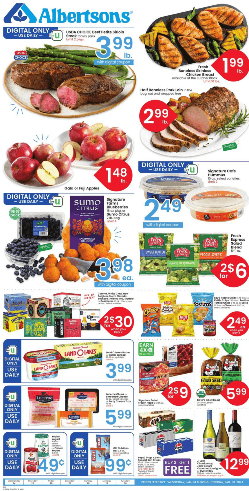 Albertsons Weekly Ad Jan 24 – Jan 30, 2024