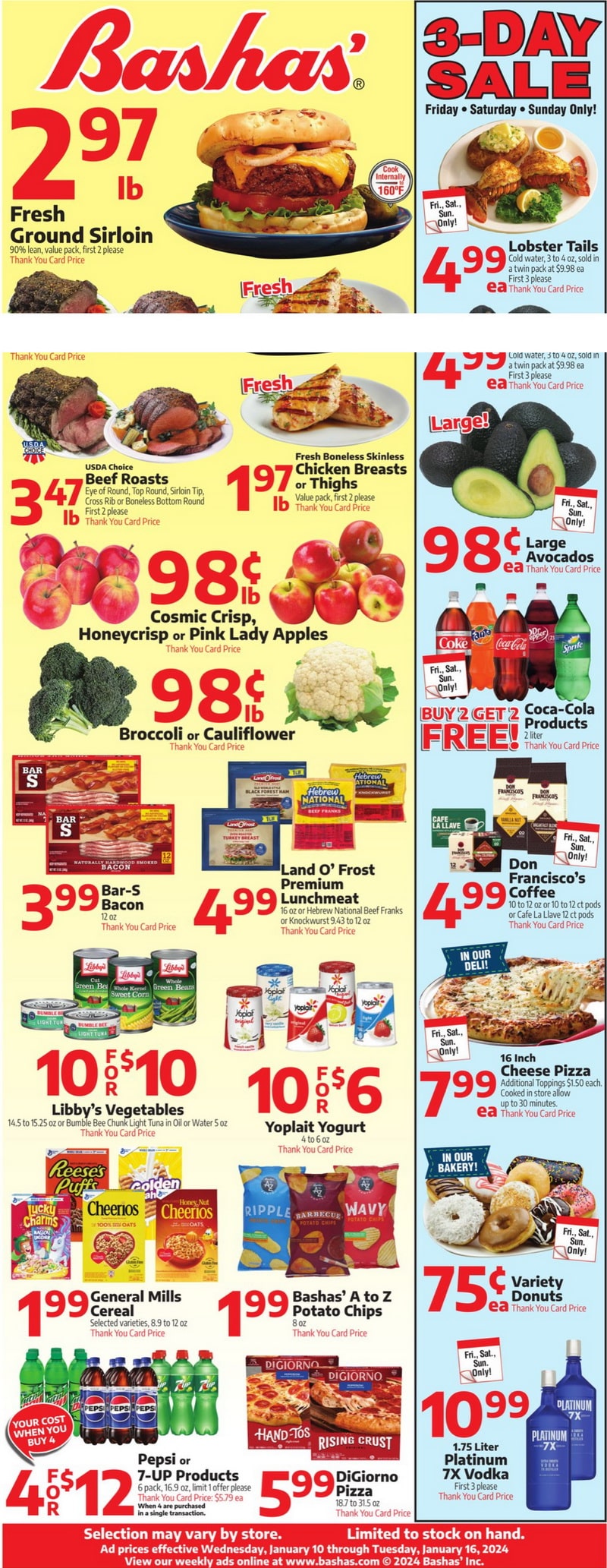 Bashas Weekly Ad Jan 10 – Jan 16, 2024