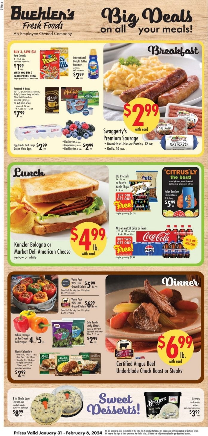 Buehler's Weekly Ad Jan 31 – Feb 06, 2024