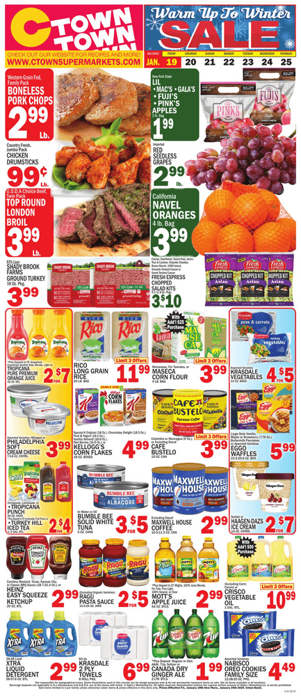 C-Town Weekly Ad Jan 19 – Jan 25, 2024