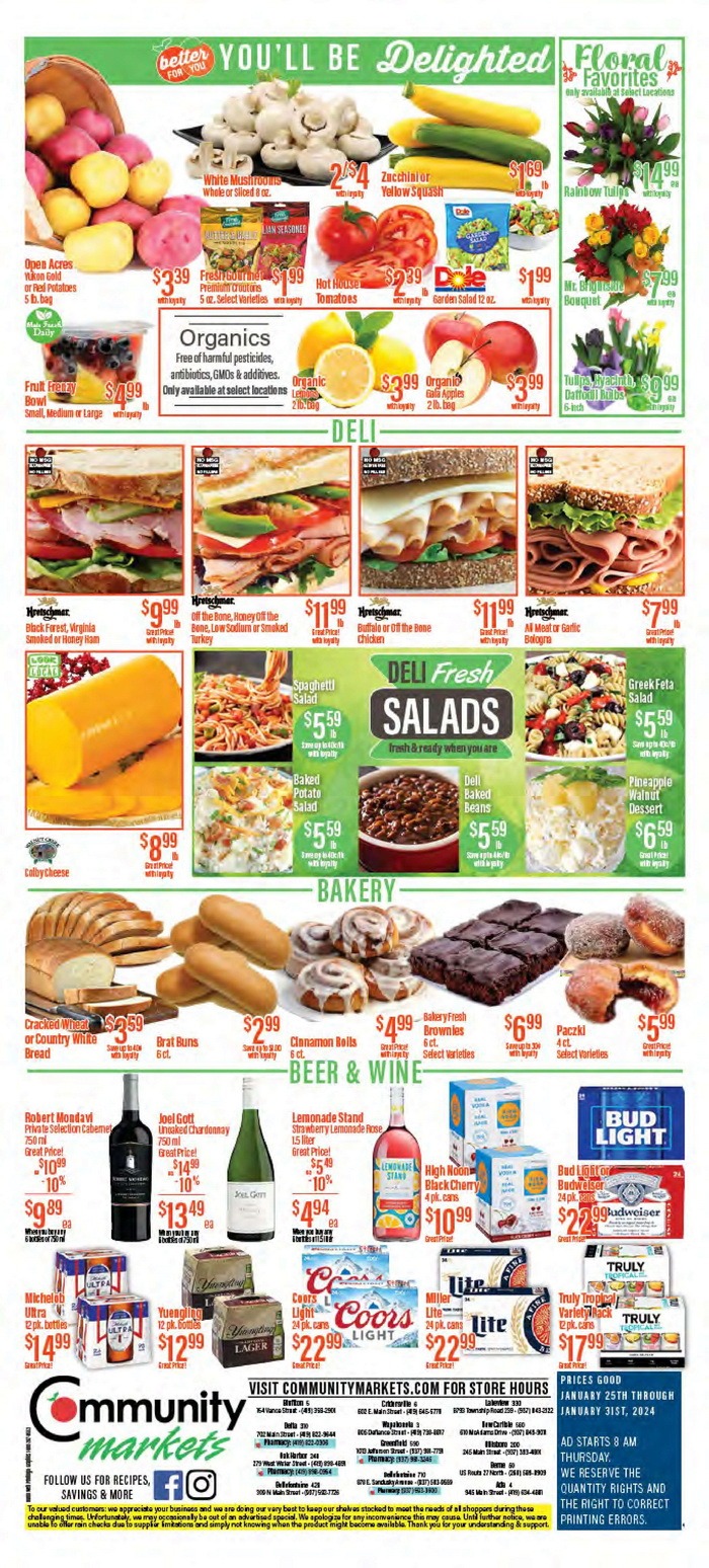 Community Markets Weekly Ad Jan 25 – Jan 31, 2024