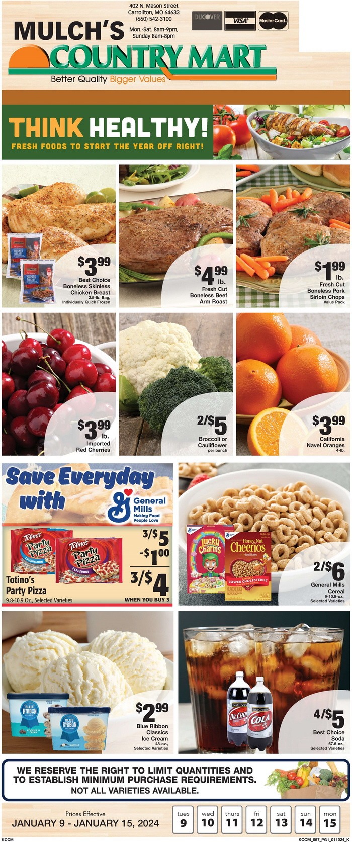 Country Mart Weekly Ad Jan 09 – Jan 15, 2024