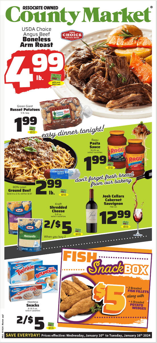 County Market Weekly Ad Jan 10 – Jan 16, 2024