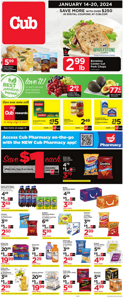 Cub Foods Weekly Ad Jan 14 – Jan 20, 2024
