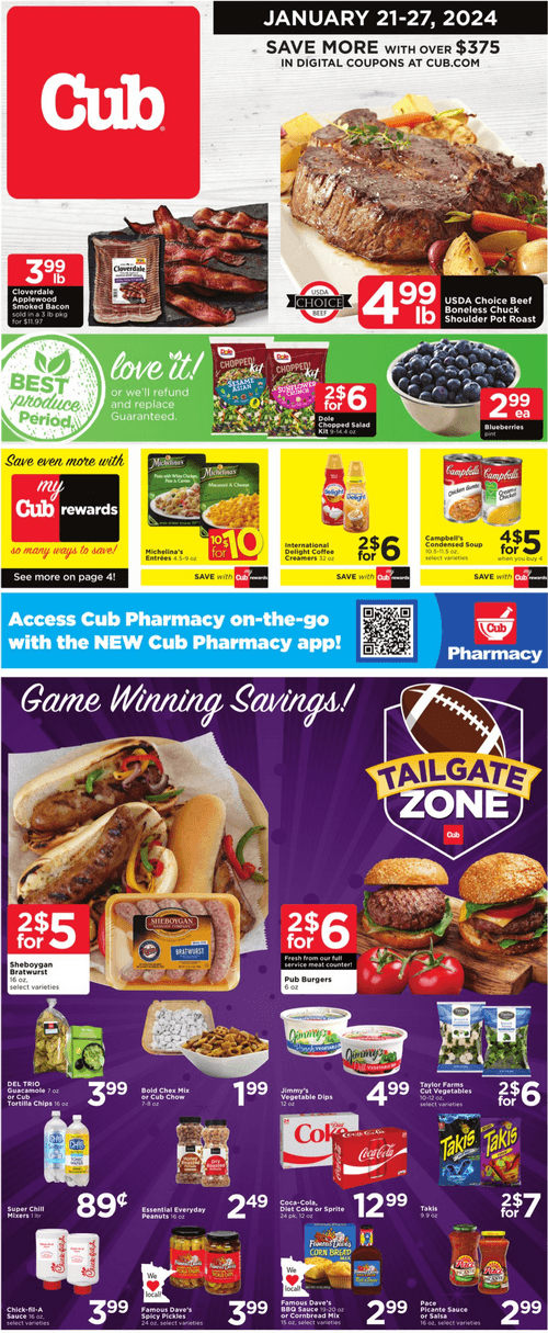 Cub Foods Weekly Ad Jan 21 – Jan 27, 2024