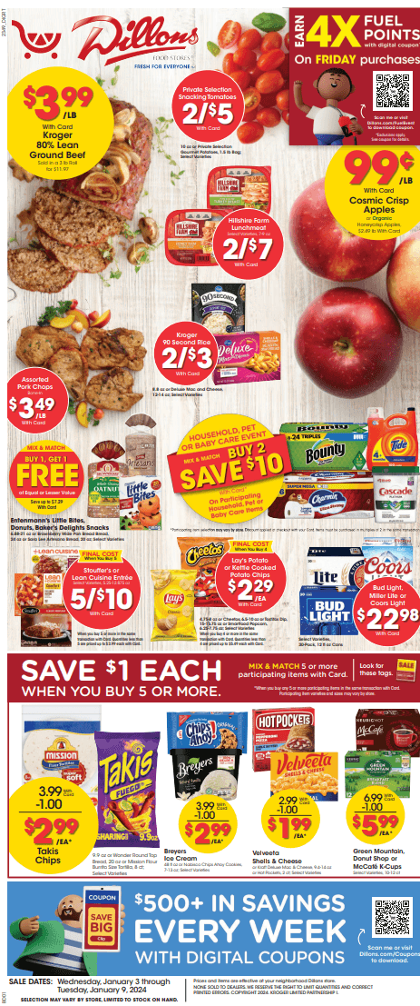 Dillons Weekly Ad Jan 03 – Jan 09, 2024