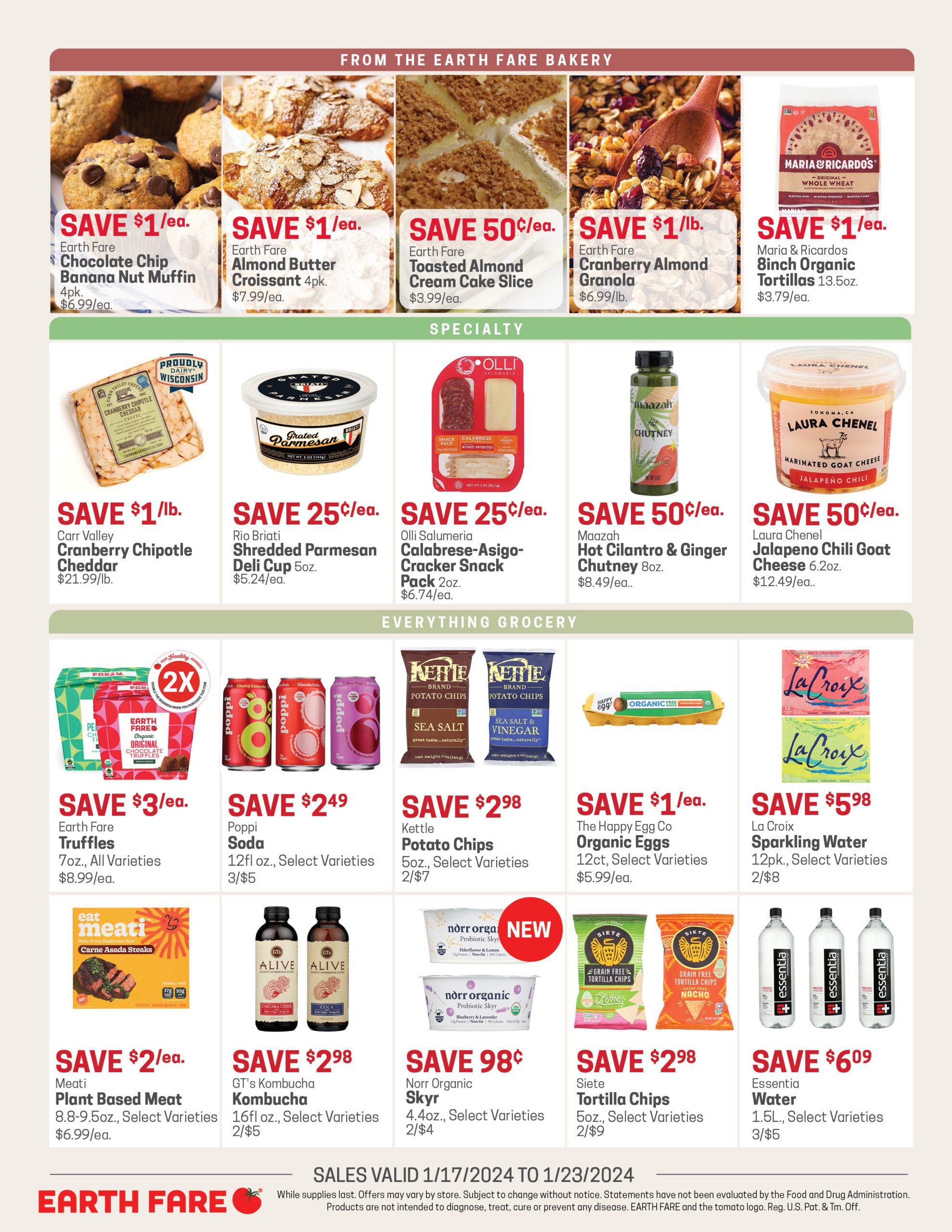 Earth Fare Weekly Ad Jan 17 – Jan 23, 2024