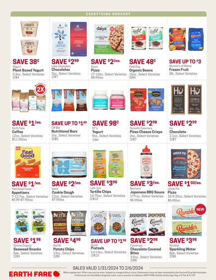 Earth Fare Weekly Ad Jan 31 – Feb 06, 2024