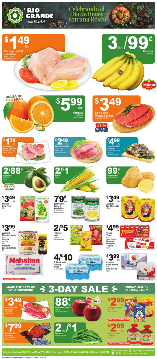 El Rio Grande Weekly Ad Jan 03 – Jan 09, 2024