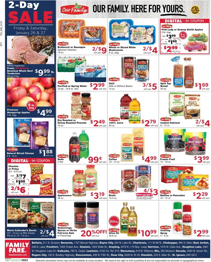 Family Fare Weekly Ad Jan 21 – Jan 27, 2024