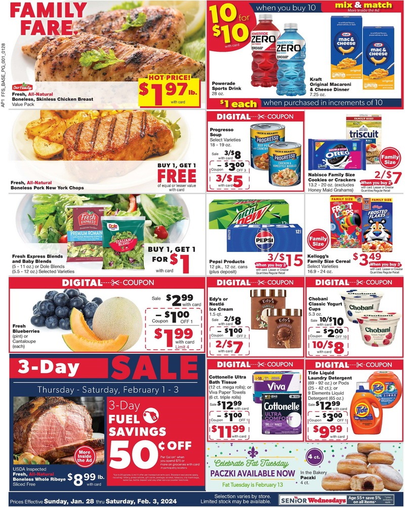 Family Fare Weekly Ad Jan 28 – Feb 03, 2024