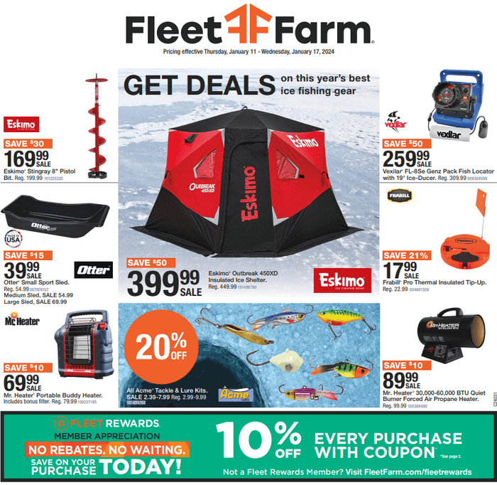 Fleet Farm Weekly Ad Jan 11 – Jan 17, 2024